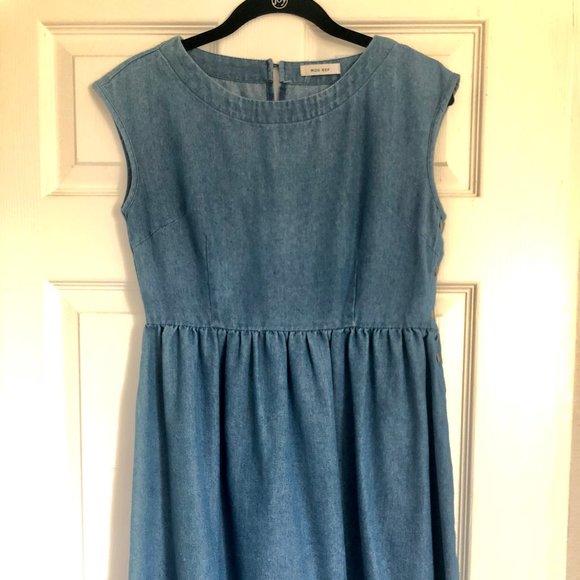Mod Ref | Dresses | Mod Ref Denim Dress With Side Button Detail | Poshmark